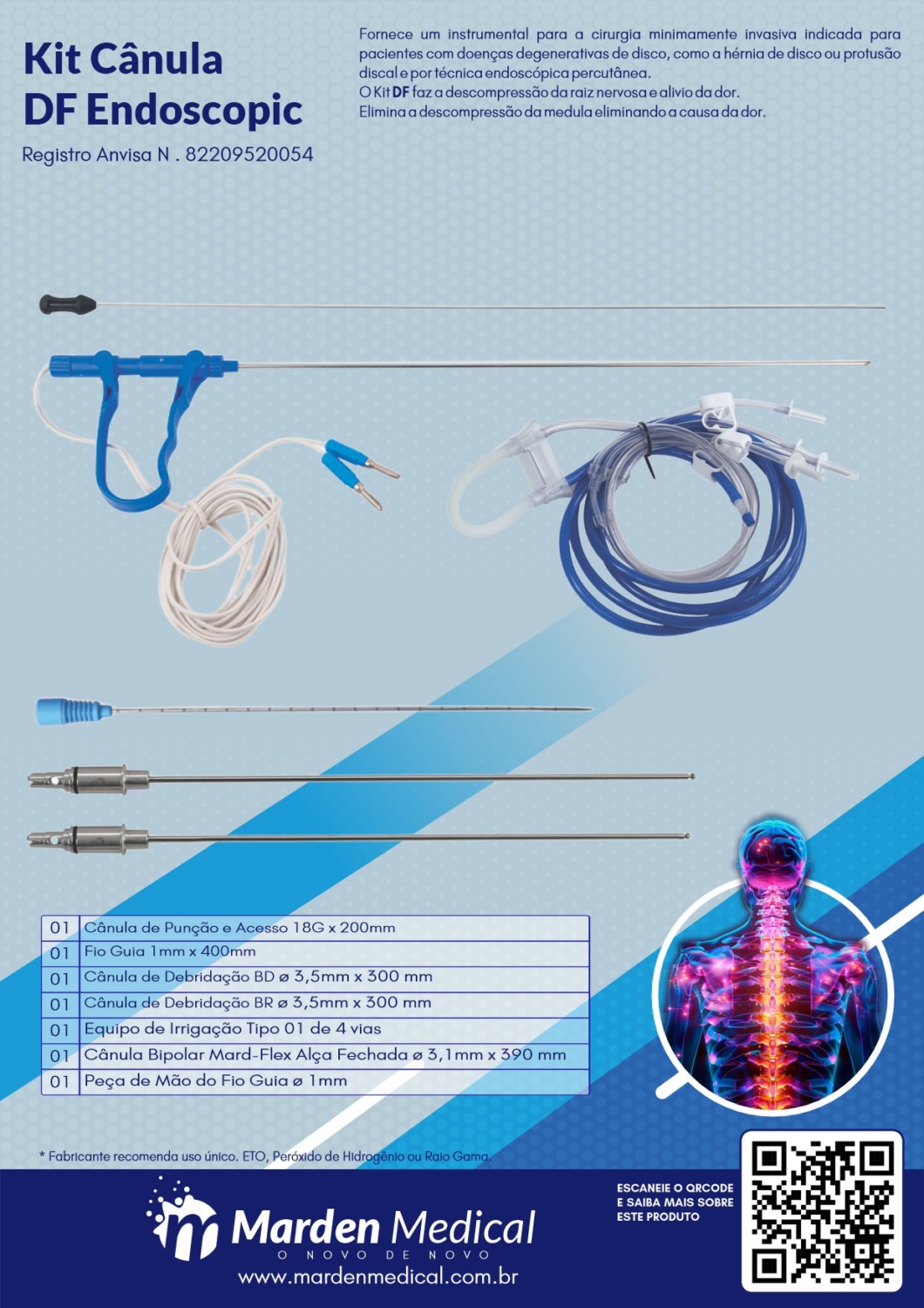 Kit Cânula DF Endoscopic – Marden Medical