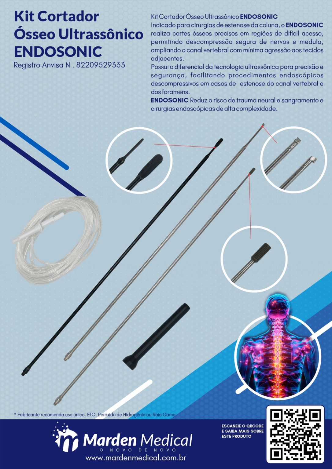 Kit Cortador Ósseo Ultrassônico ENDOSONIC – Marden Medical