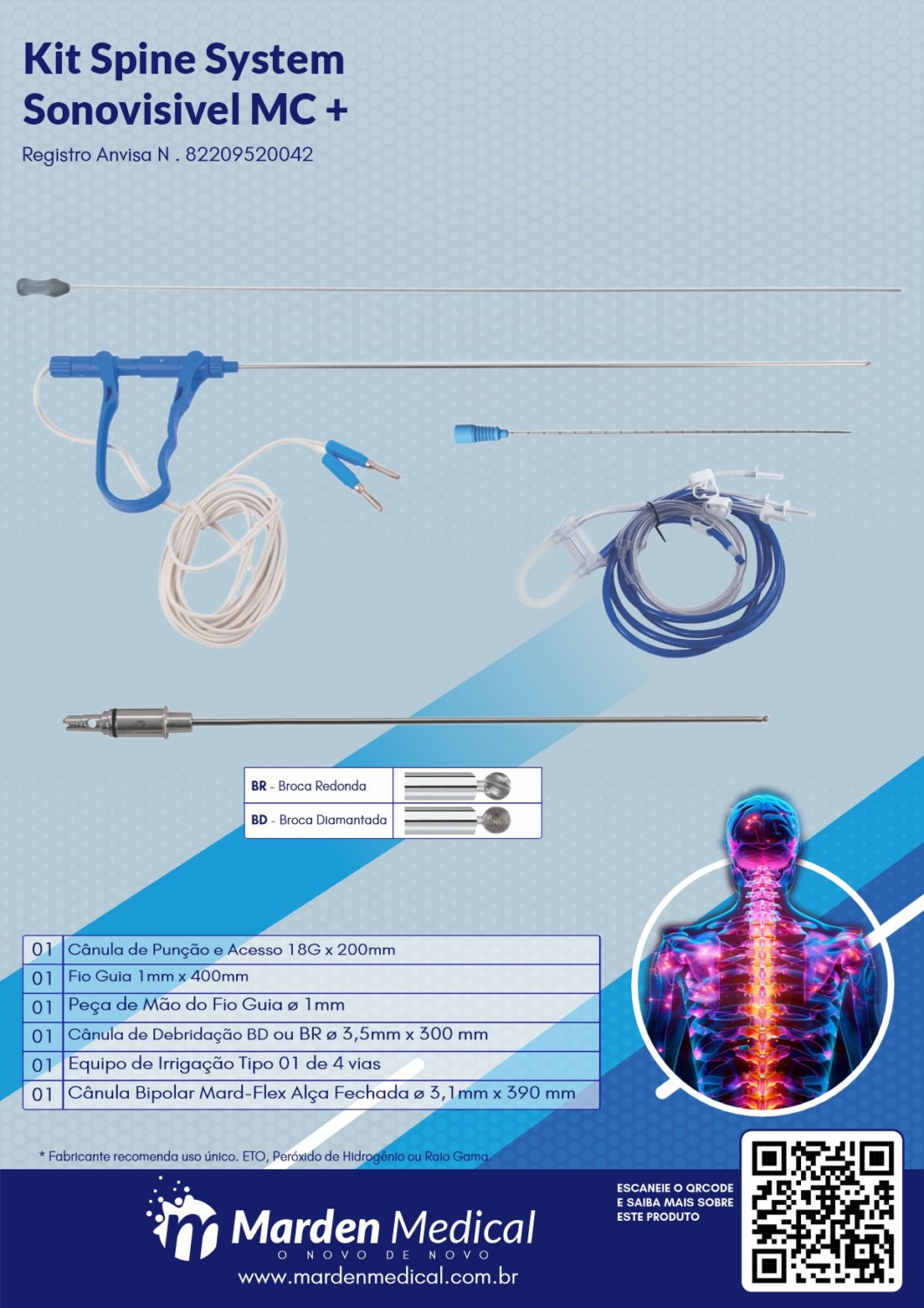 Kit Spine System Sonovisivel MC+ – Marden Medical
