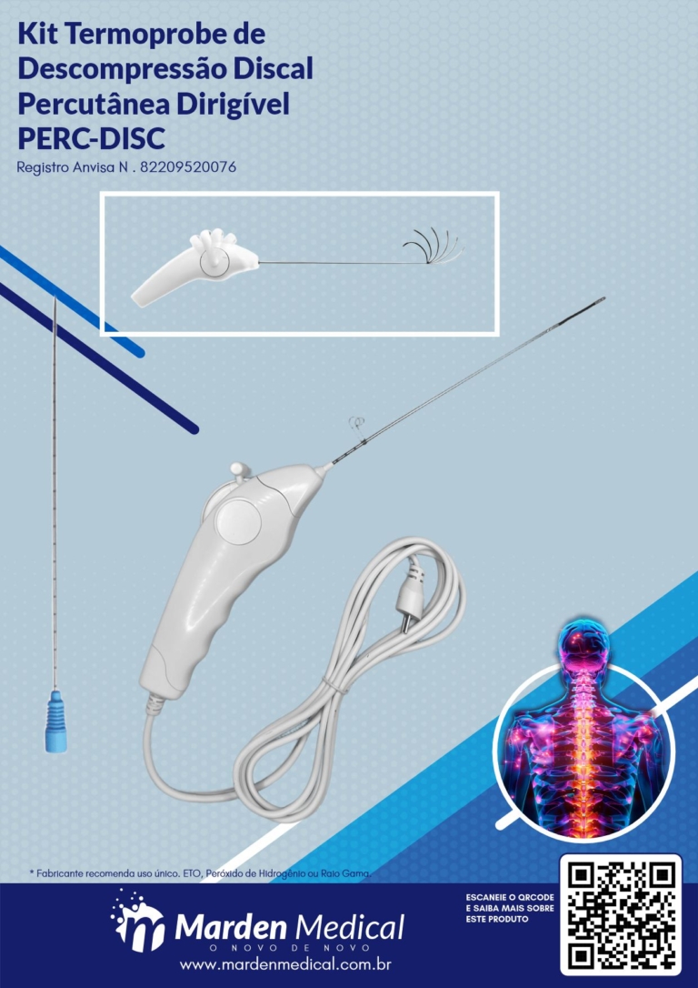Kit Termoprobe de Descompressão Discal Percutânea Dirigível PERC-DISC ...